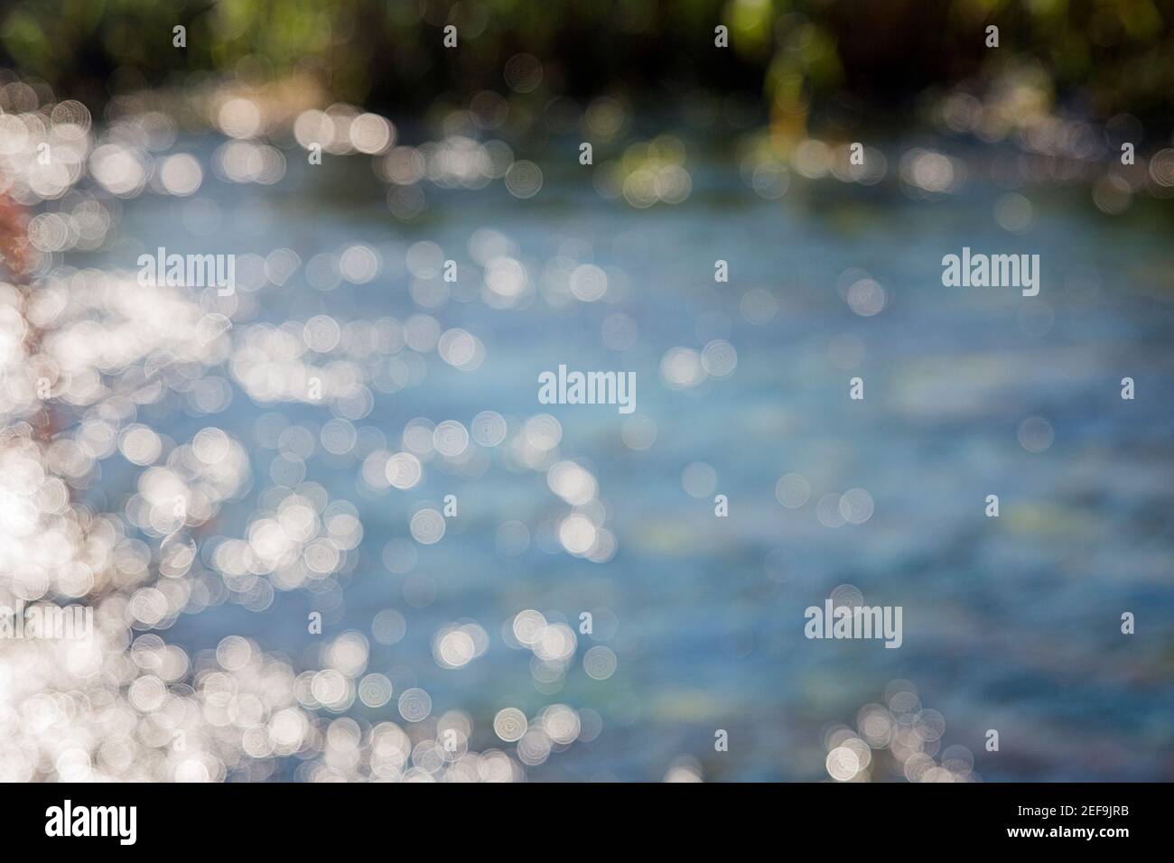 Bokeh background lake and sunlight Stock Photo - Alamy