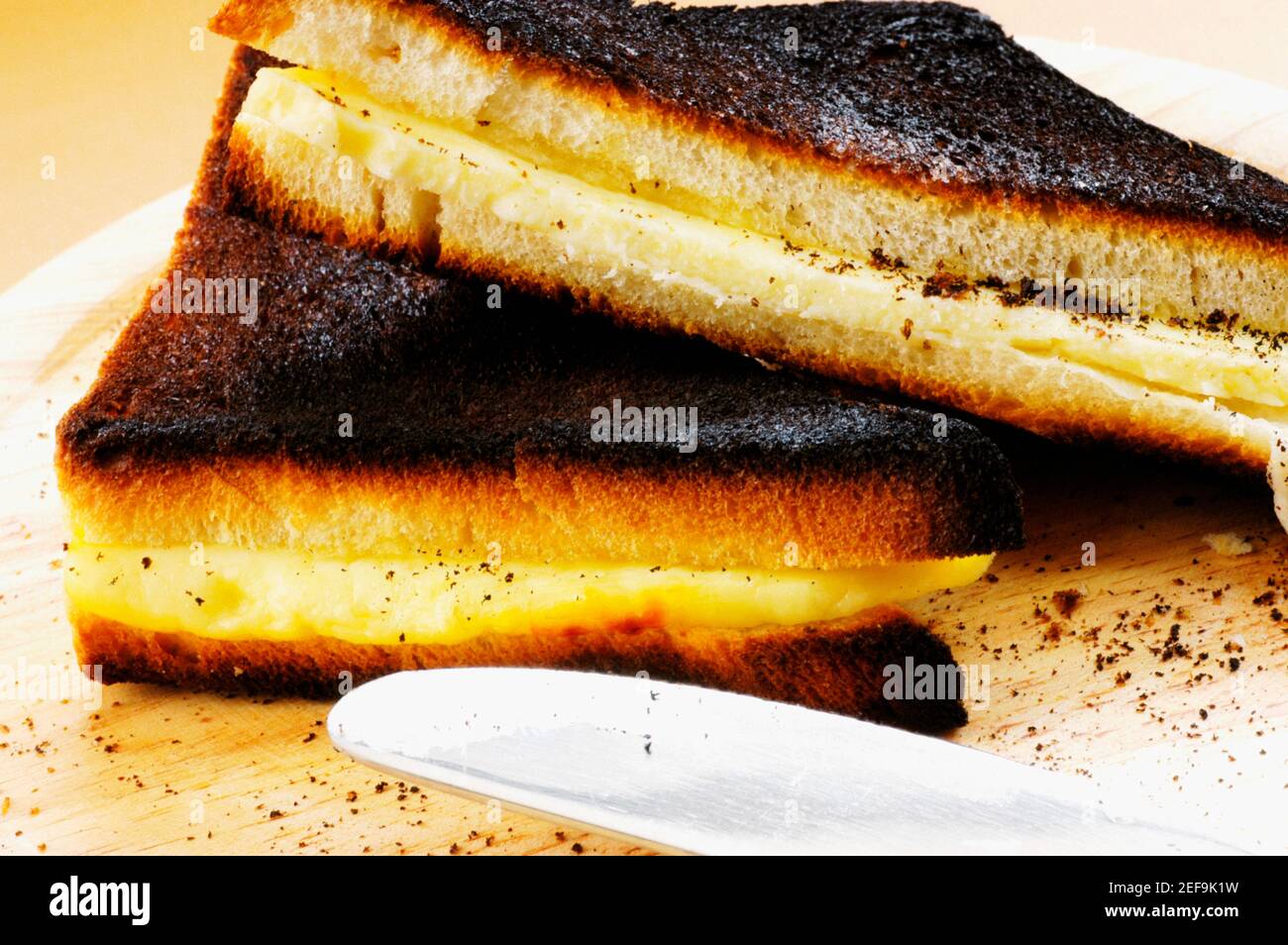 Food close up toasts hi-res stock photography and images - Alamy