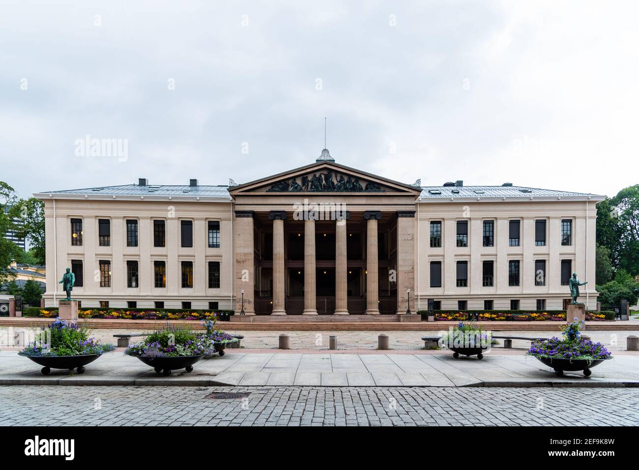 Oslo, Norway - August 10, 2019: University of Oslo building. Exterior ...