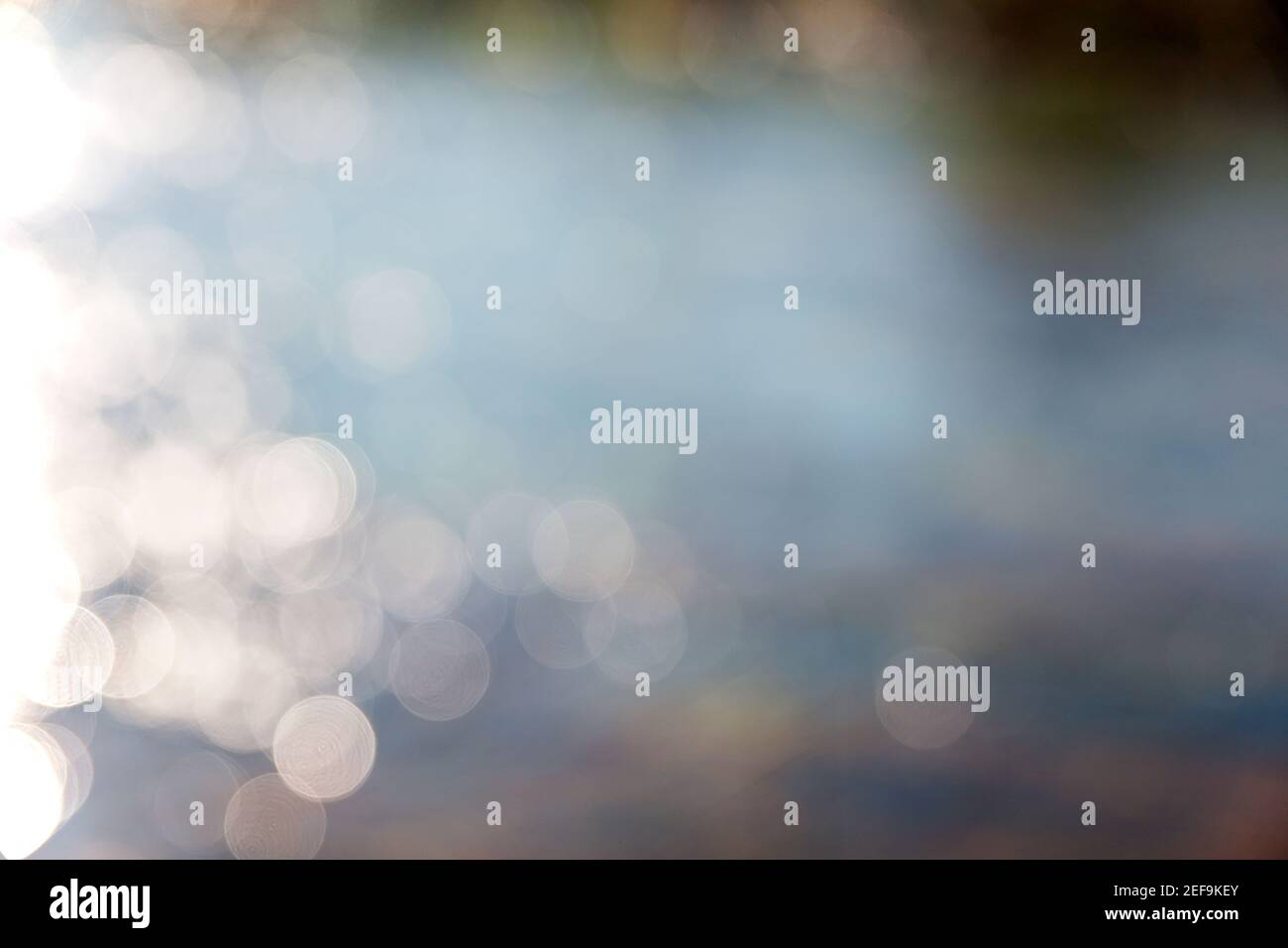 Bokeh background lake and sunlight Stock Photo - Alamy