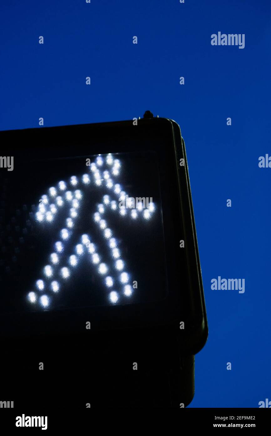 Close-up of a walk signal Stock Photo - Alamy