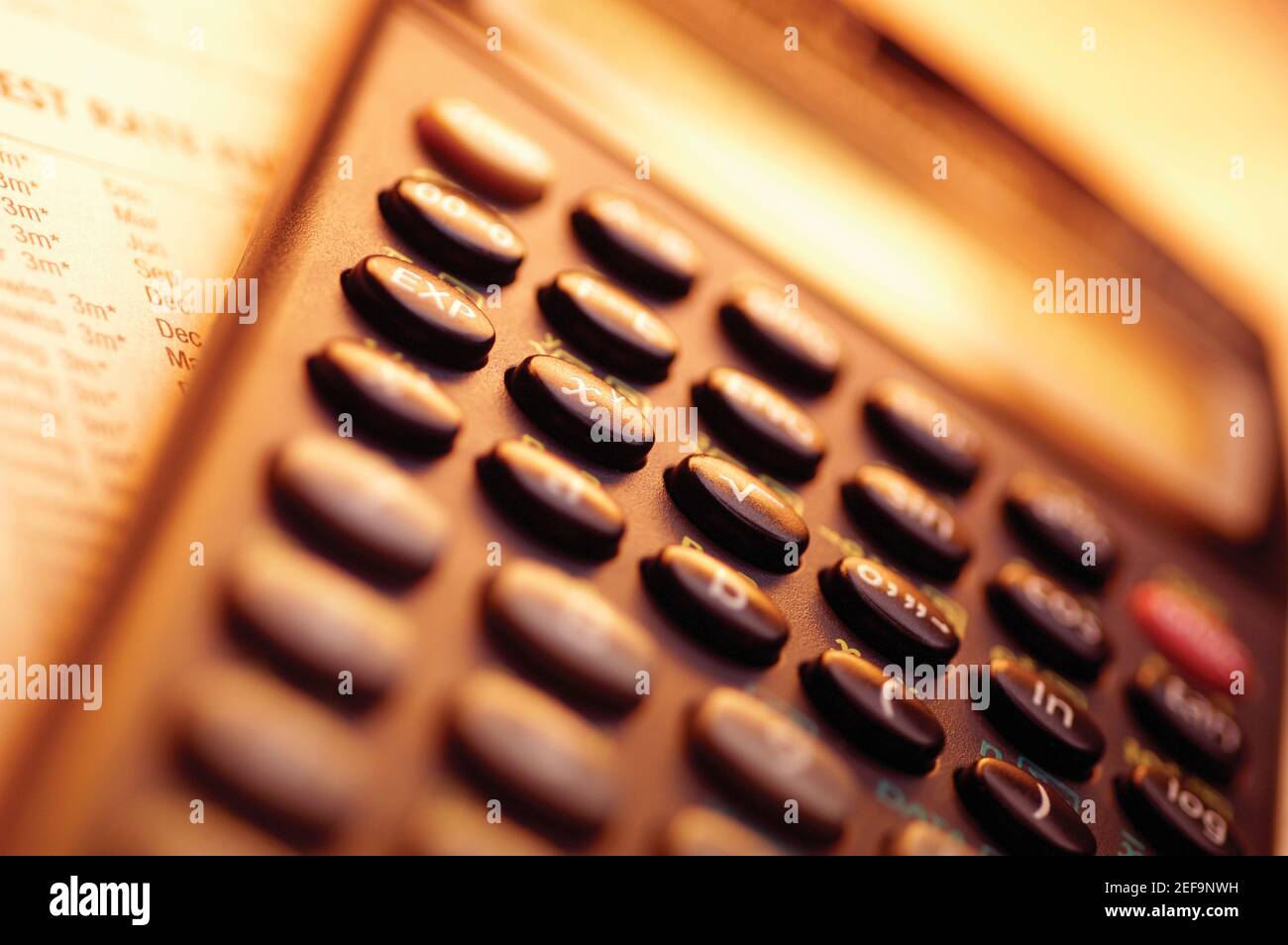 Extreme close-up of scientific calculator Stock Photo - Alamy