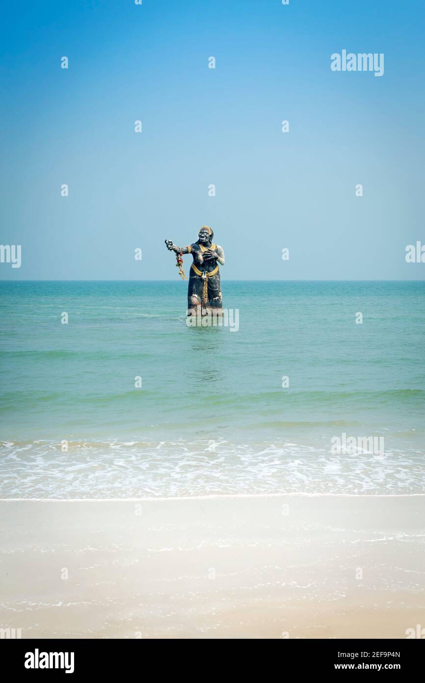 Had Puek Tian beach & the statue of the Phisuea Samut sea ogress (taken ...