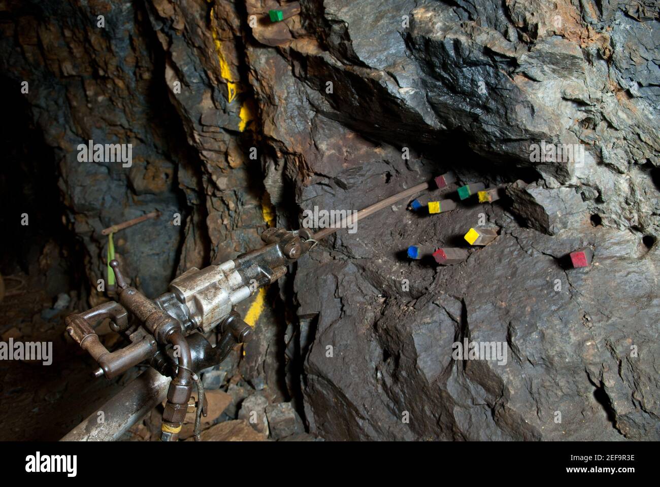mining jack drill copper Stock Photo - Alamy