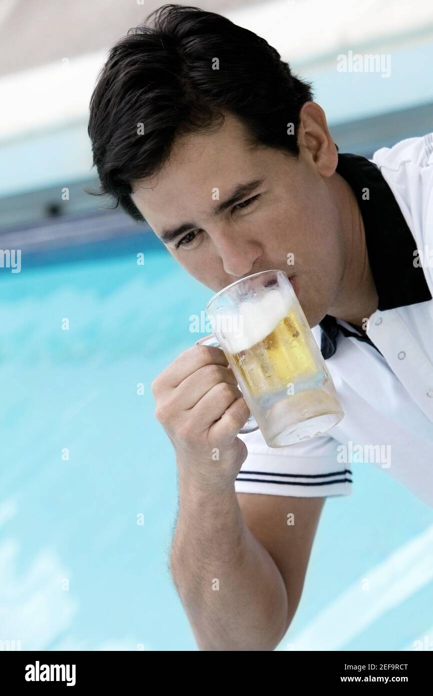 Drinking holiday beer pool hi-res stock photography and images - Alamy