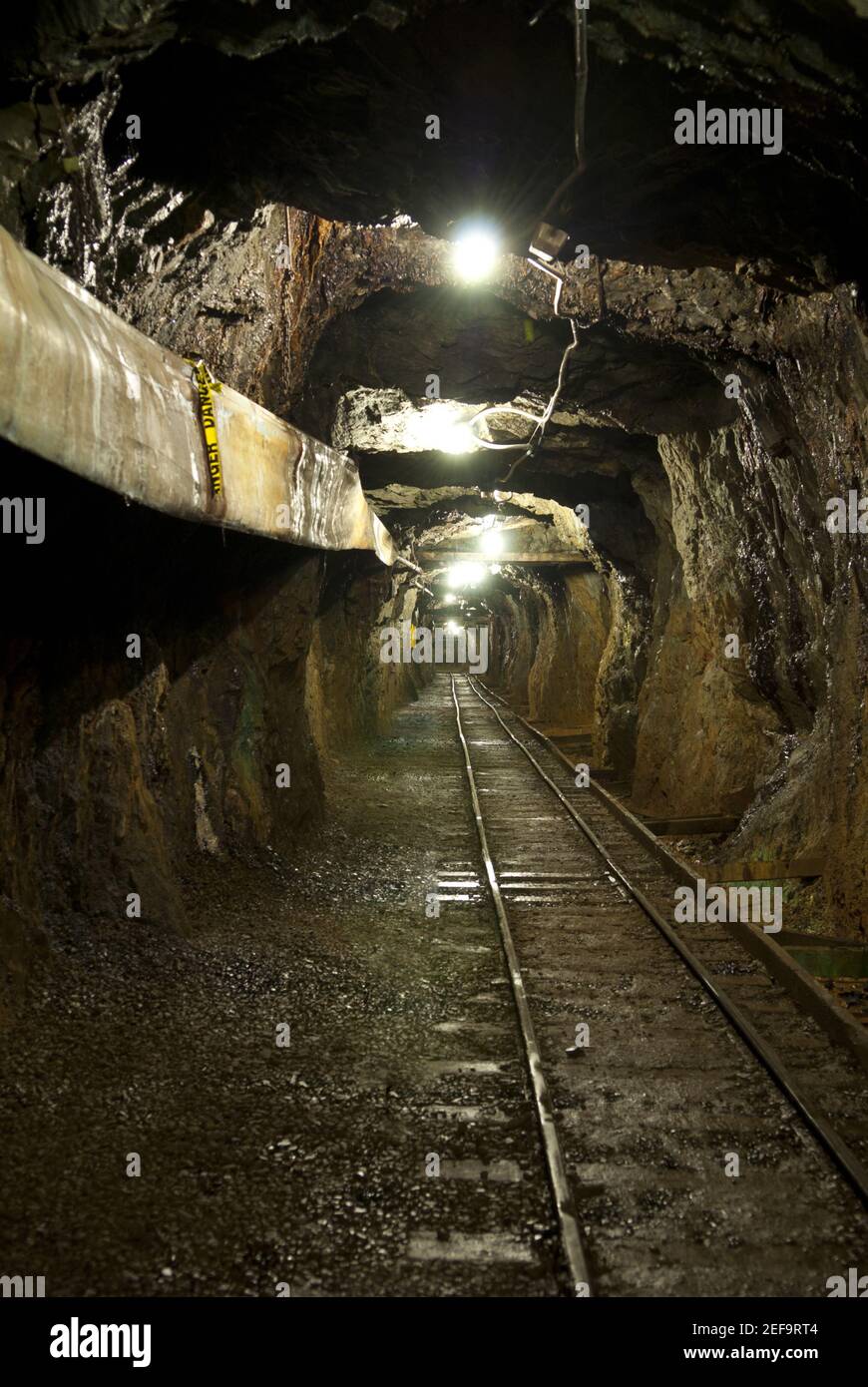 mining tunnel in copper mine Stock Photo - Alamy