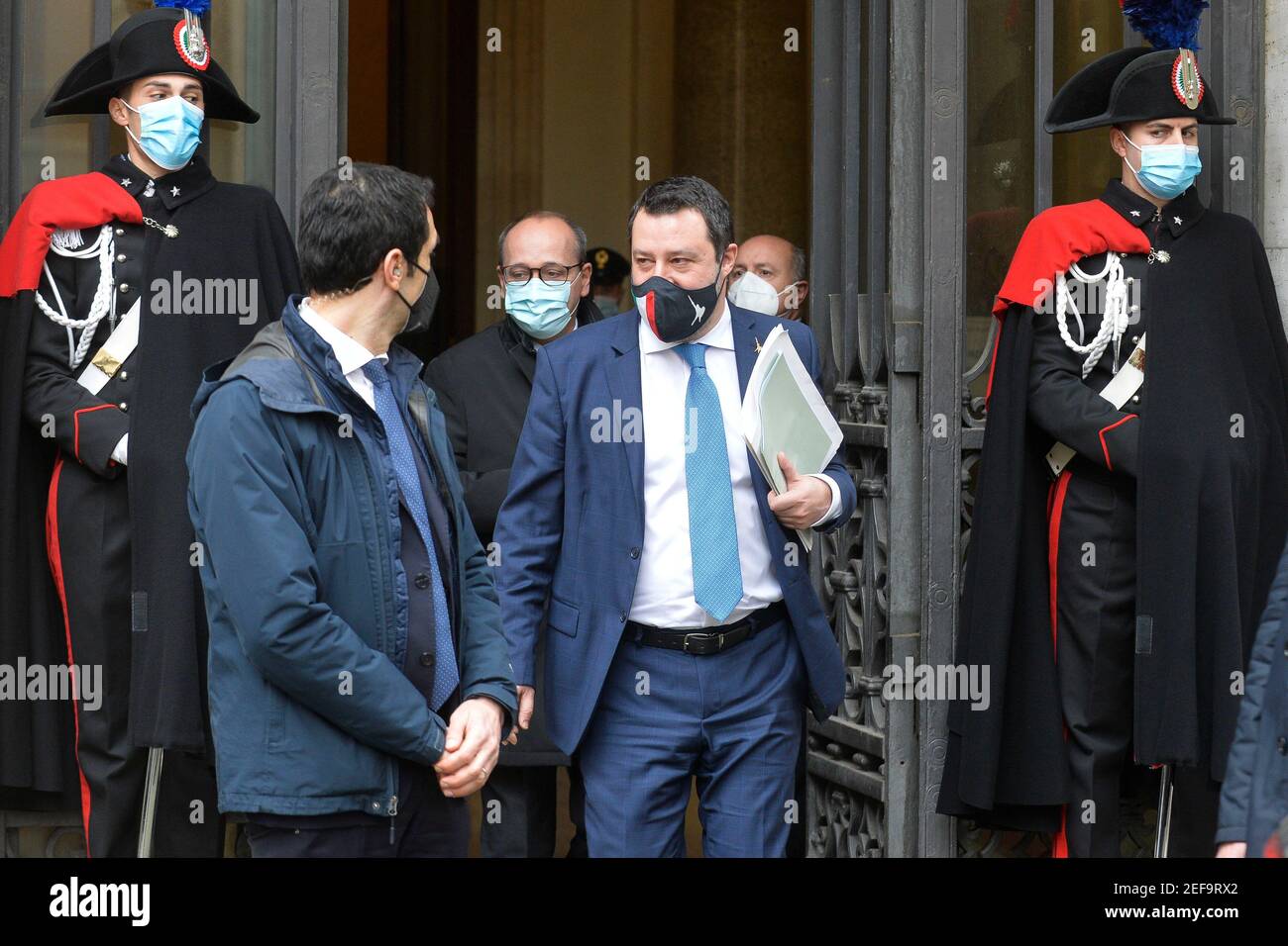 Rome, Italy. 17th Feb, 2021. 2/17/2021 - Senate the Draghi government exposes the programmatic ...