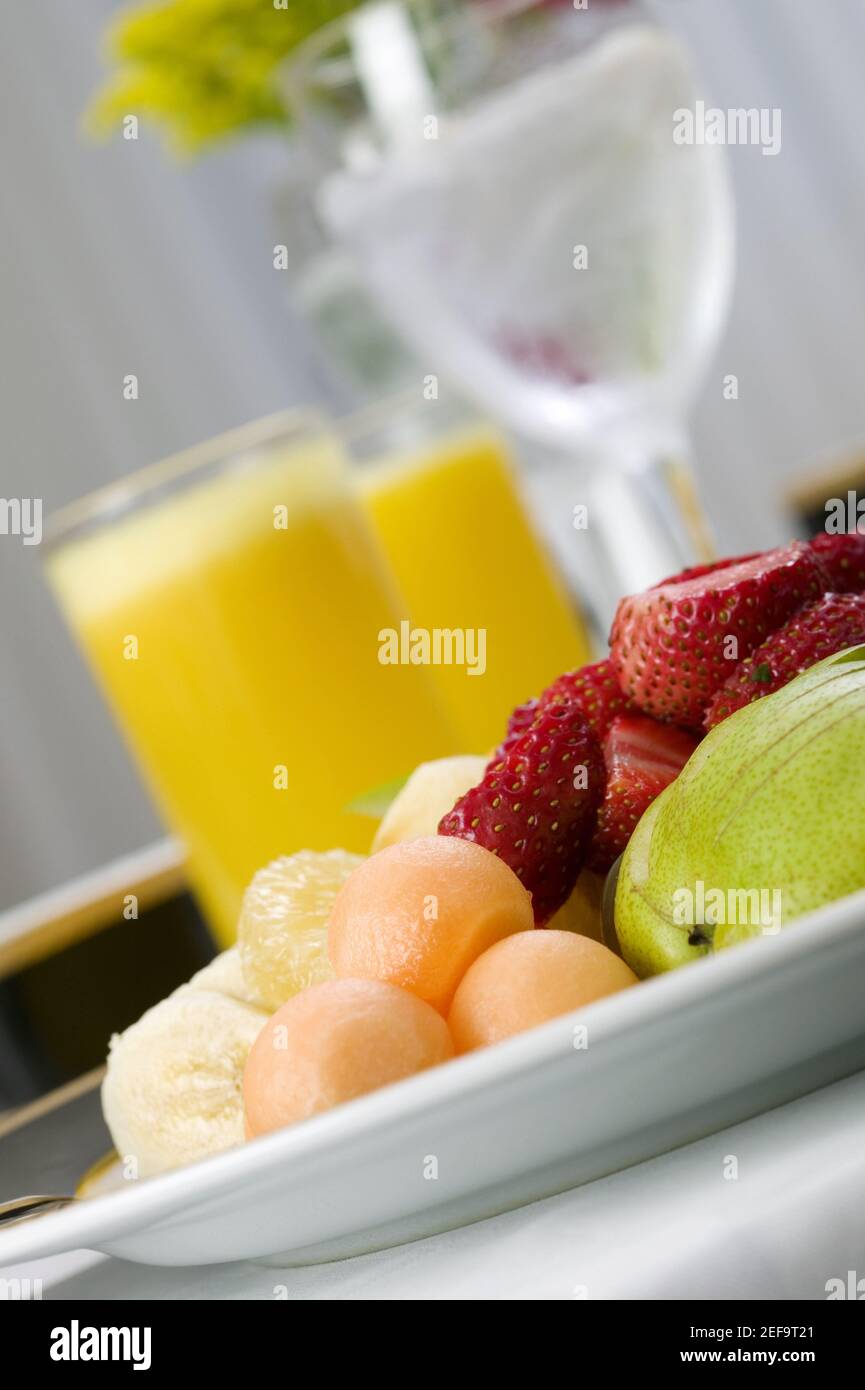 Close-up of a mixed fruit salad Stock Photo - Alamy