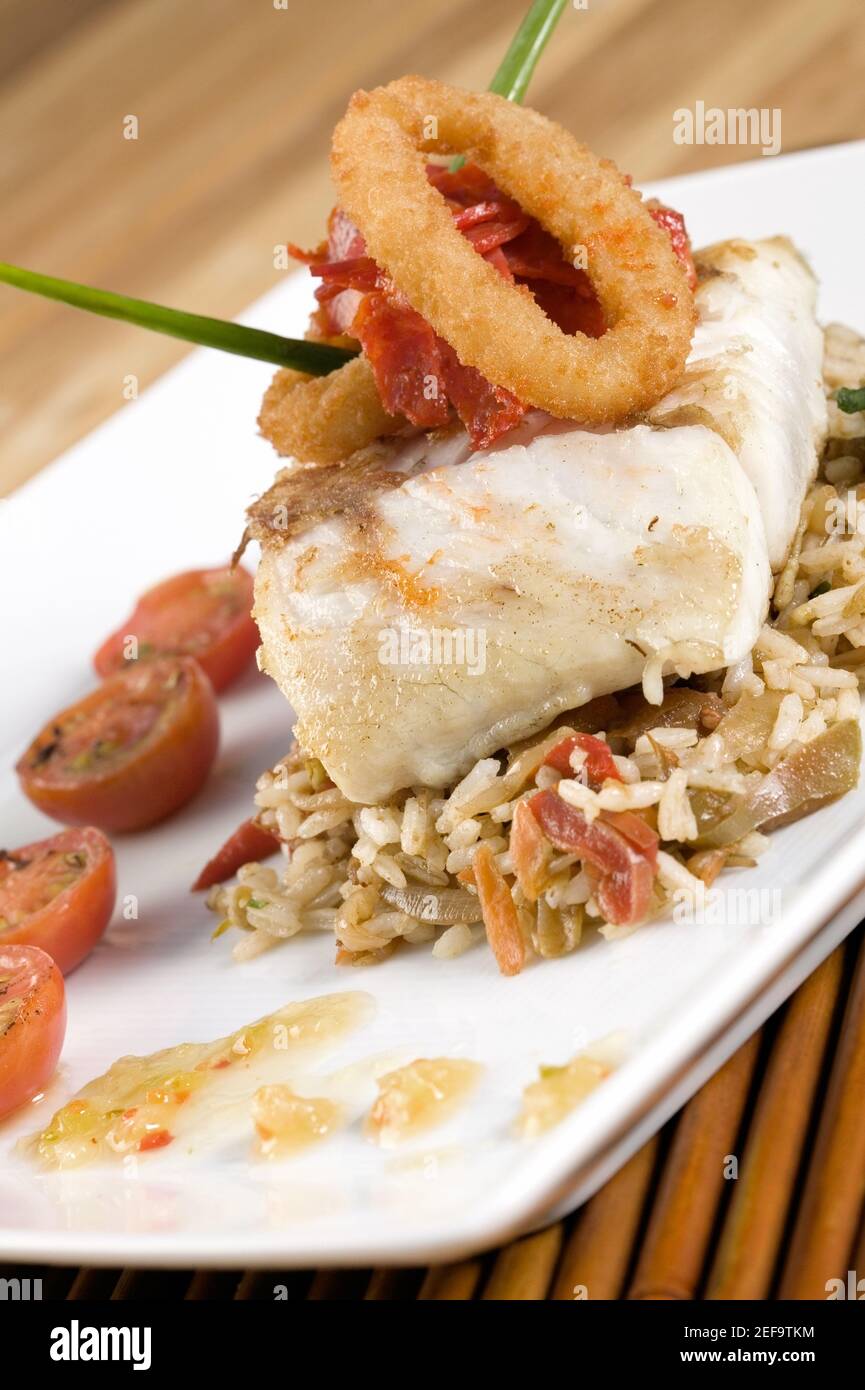 Close up gourmet main dish hi-res stock photography and images - Alamy