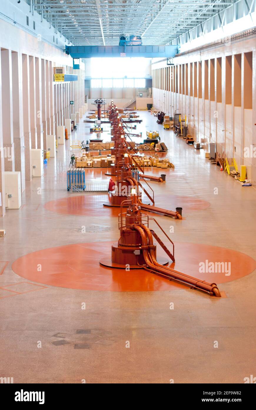 inside a hydroelectric dam and plant Stock Photo - Alamy