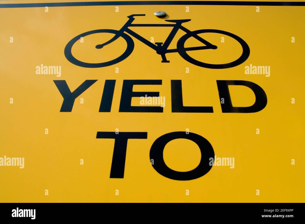 Close-up of a yield sign Stock Photo - Alamy