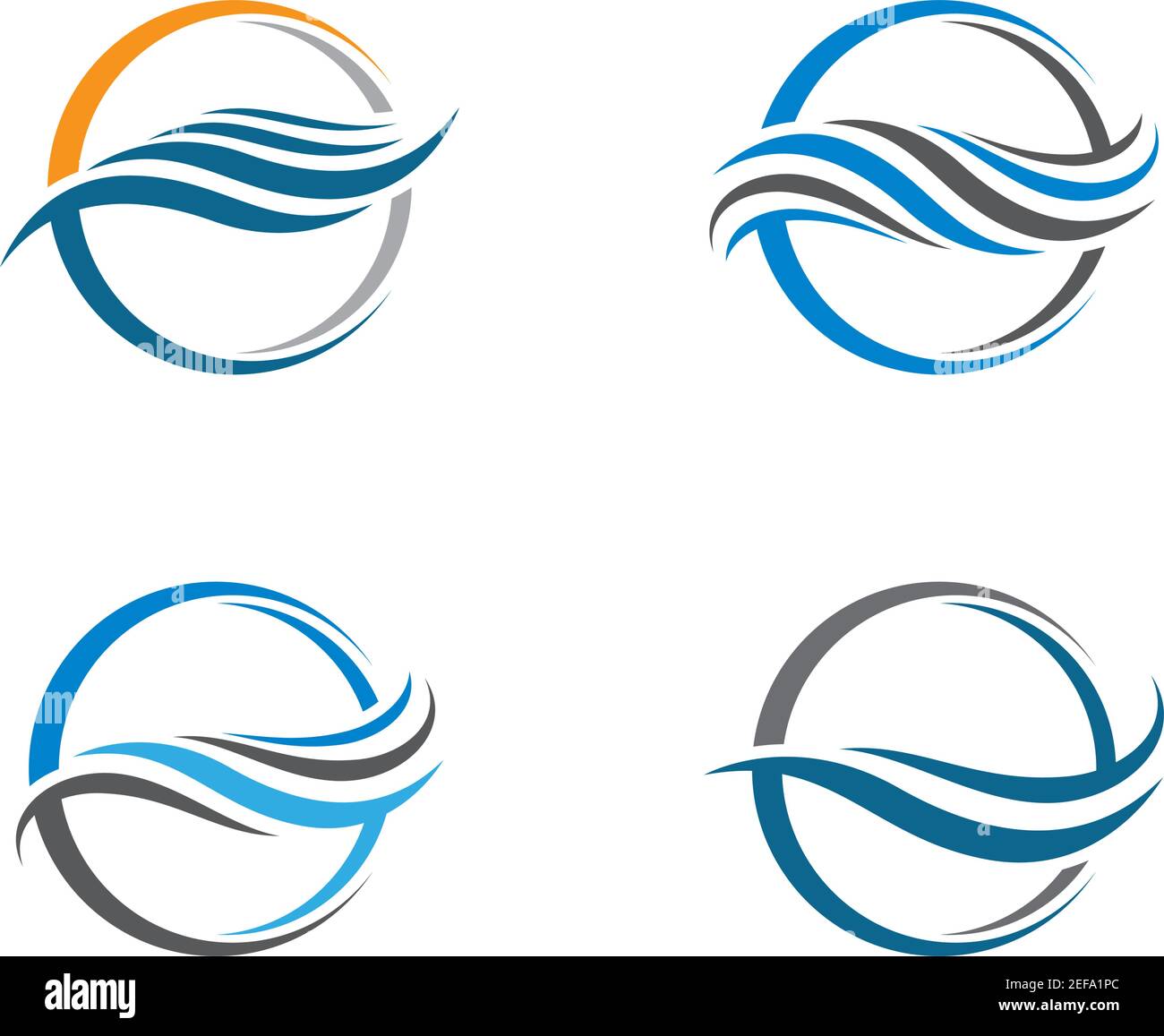 Water wave logo vector icon illustration design Stock Vector Image ...