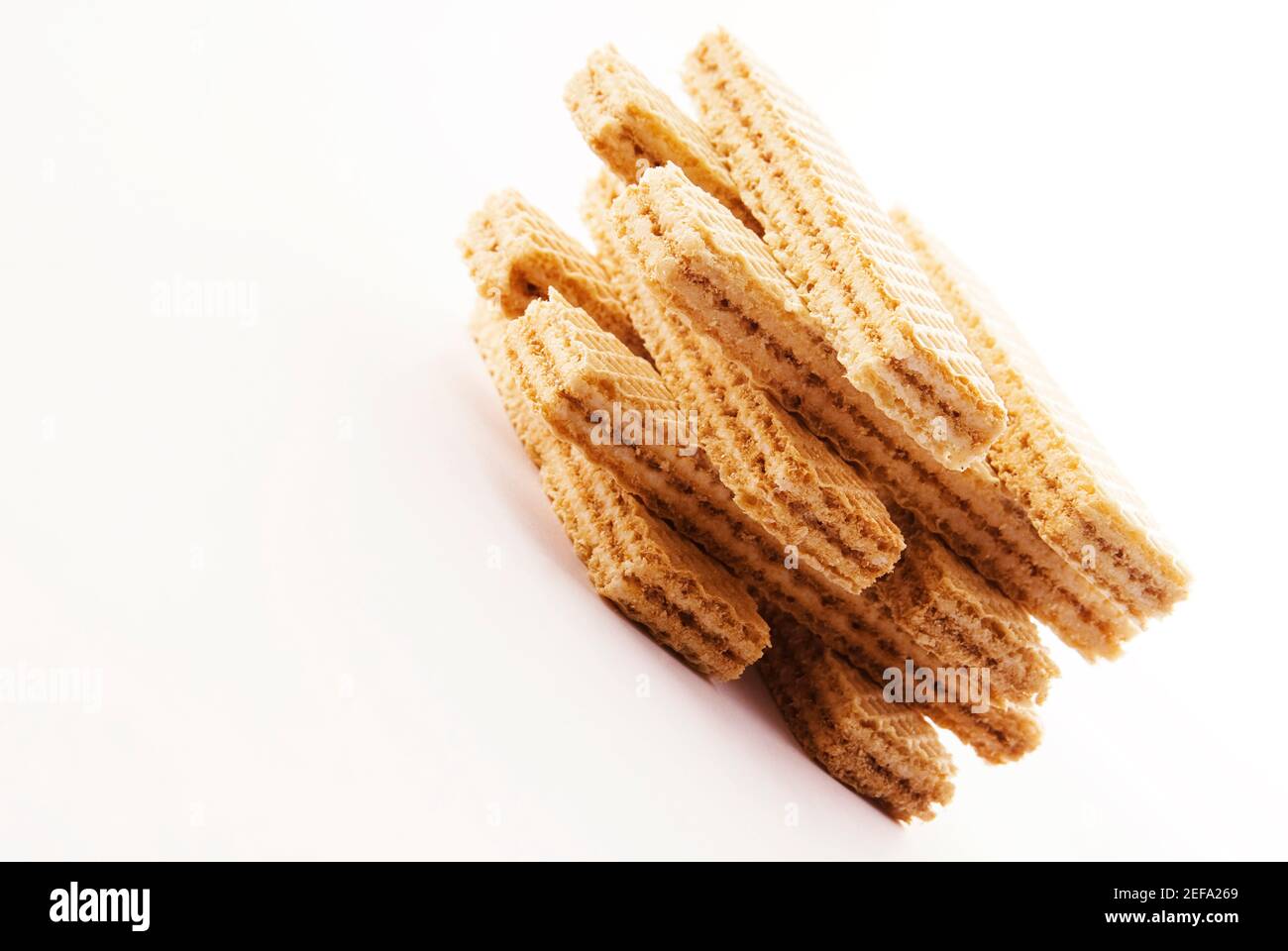 Close up of a stack of waffles Stock Photo - Alamy