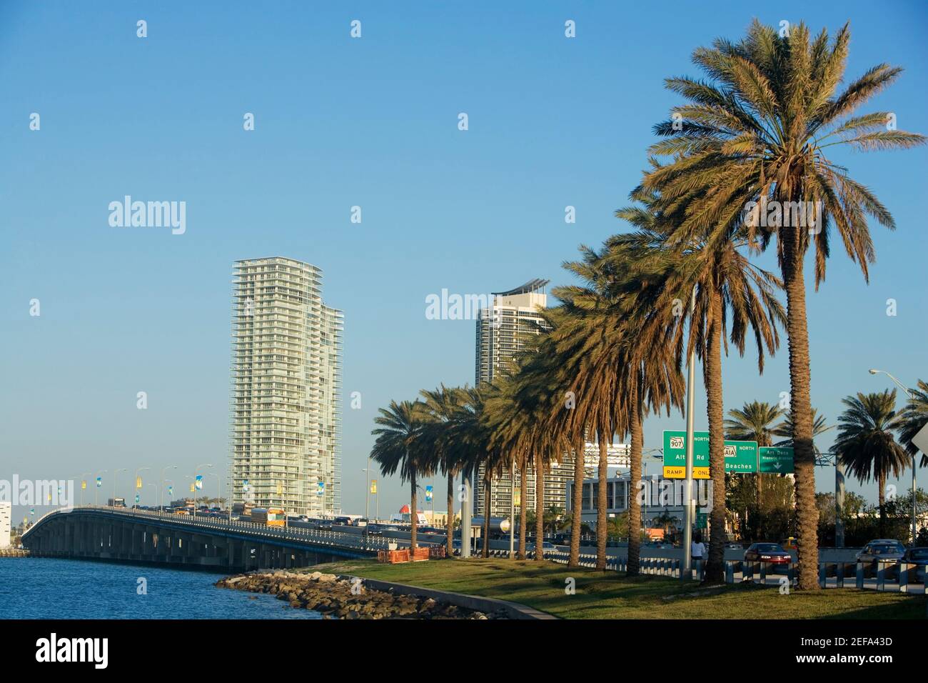 Traffic on the highway, Miami, Florida, USA Stock Photo - Alamy