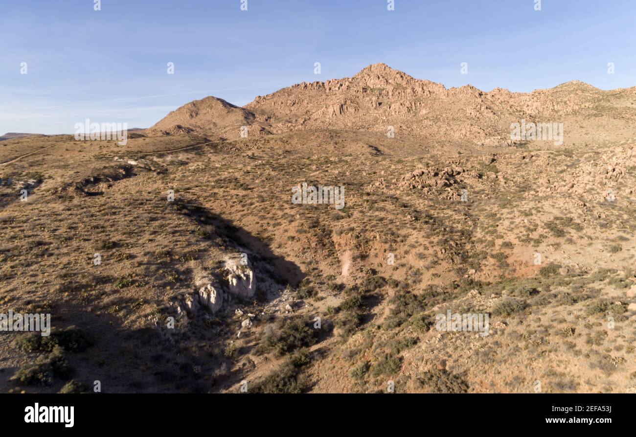 KIRKLAND, ARIZONA, UNITED STATES - Jan 15, 2021: Erosion on the lower ...