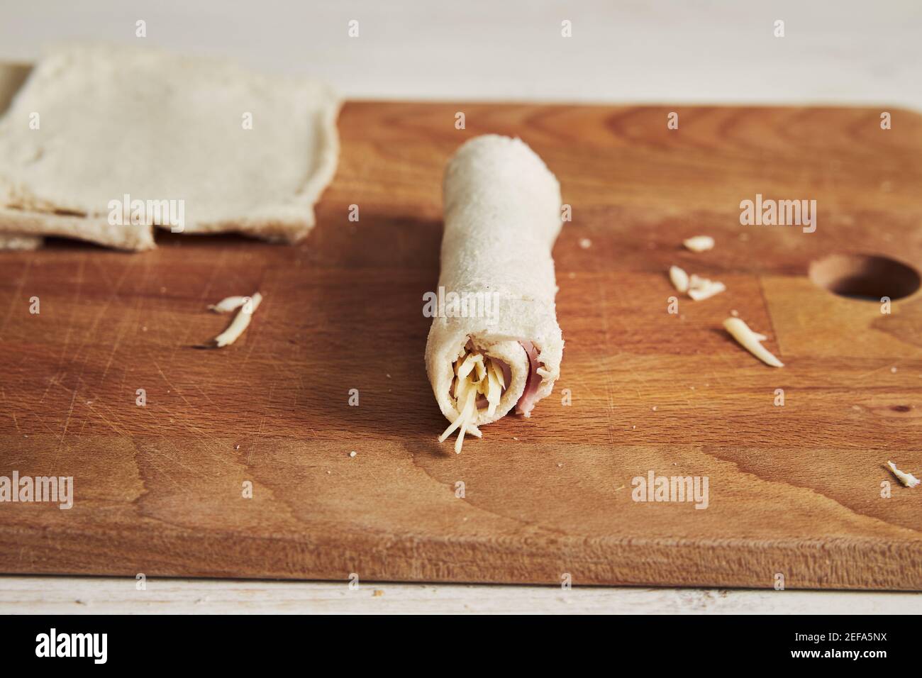 Closeup raw toast rolls hi-res stock photography and images - Alamy
