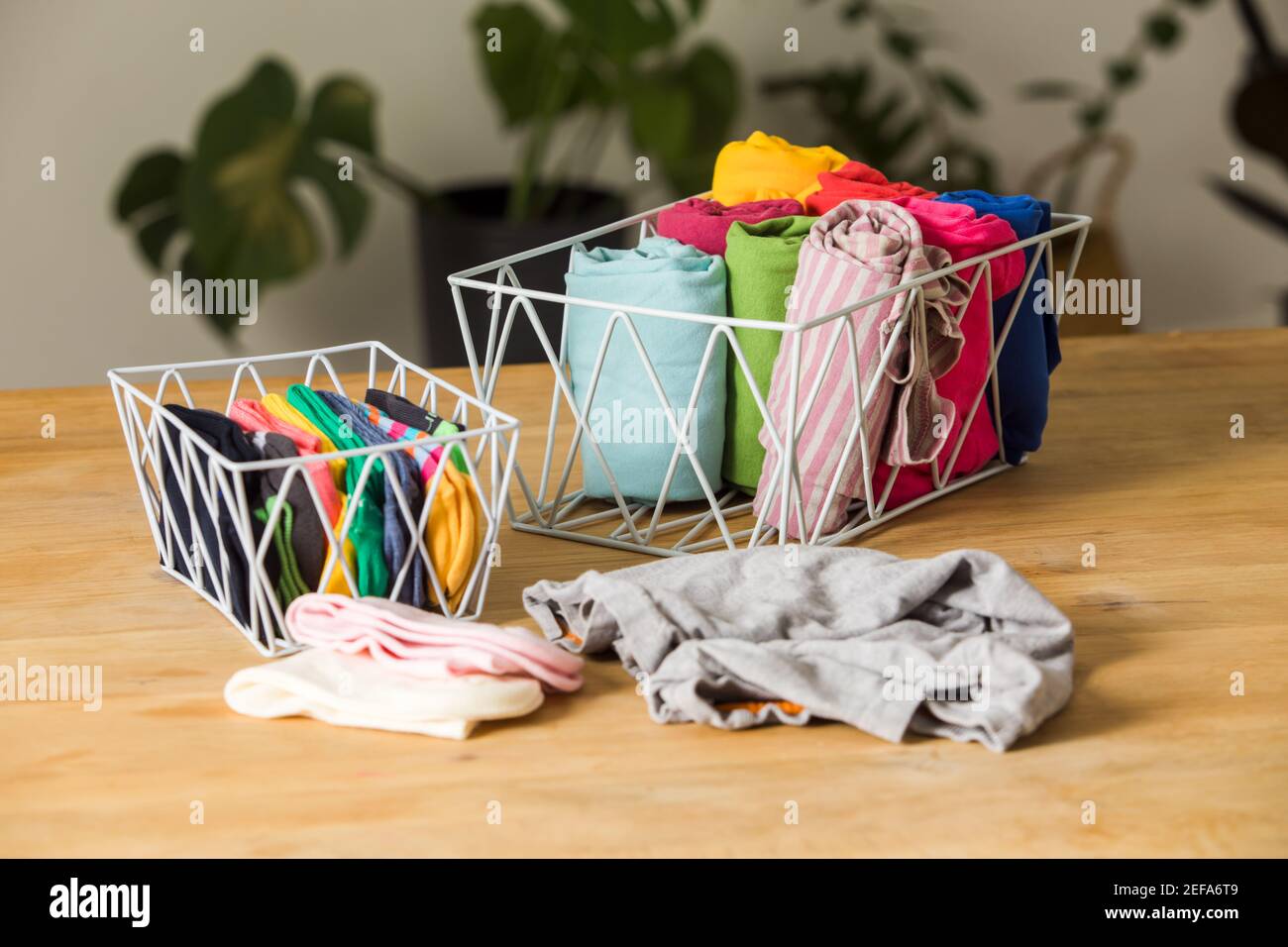 Being tidy and super organized helps to bring order to chaos Stock ...