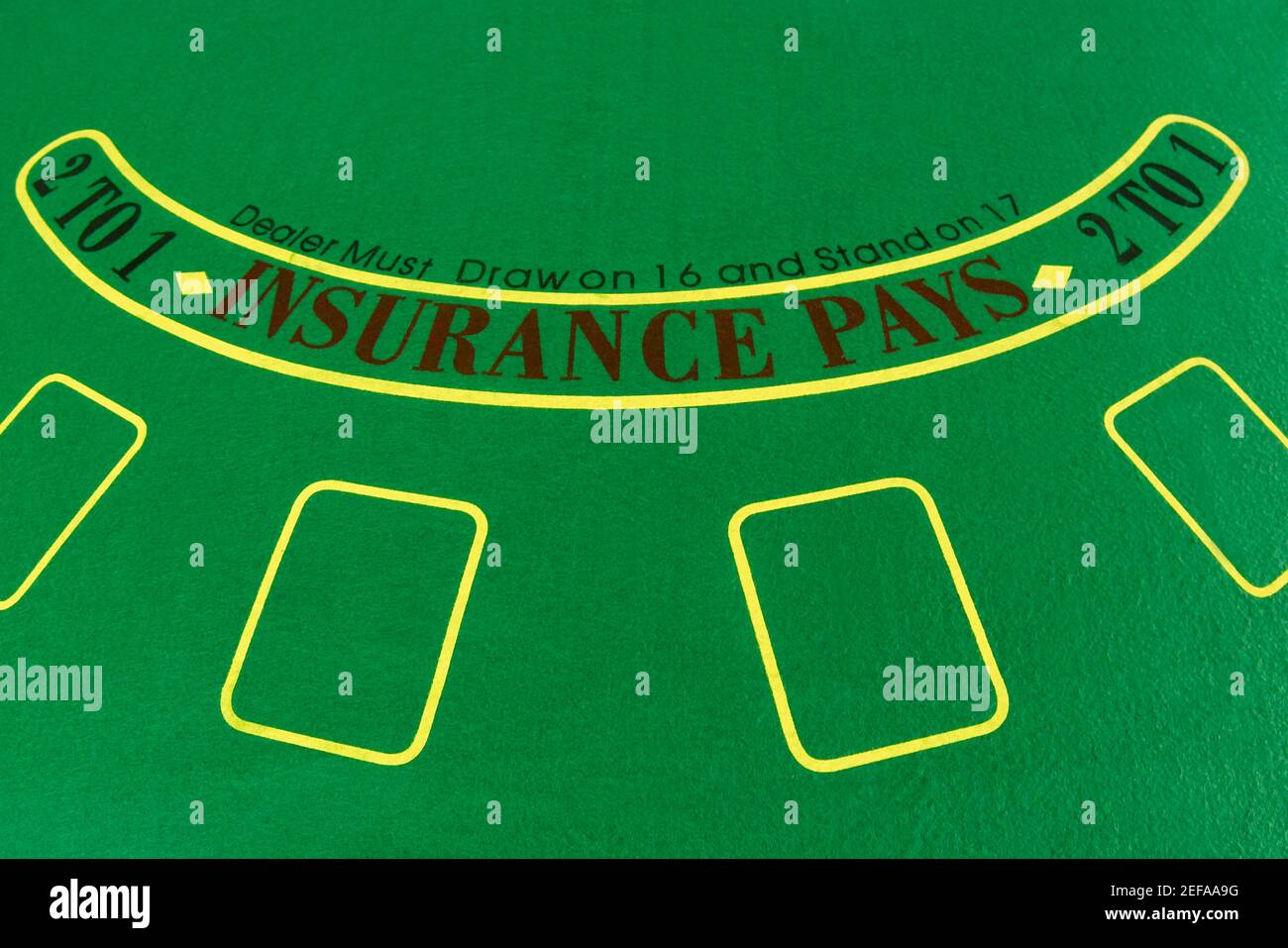 Blackjack Table Top View