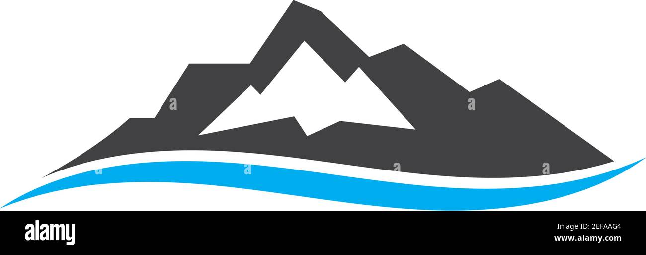 High Mountain icon Logo vector illustration design Template Stock ...
