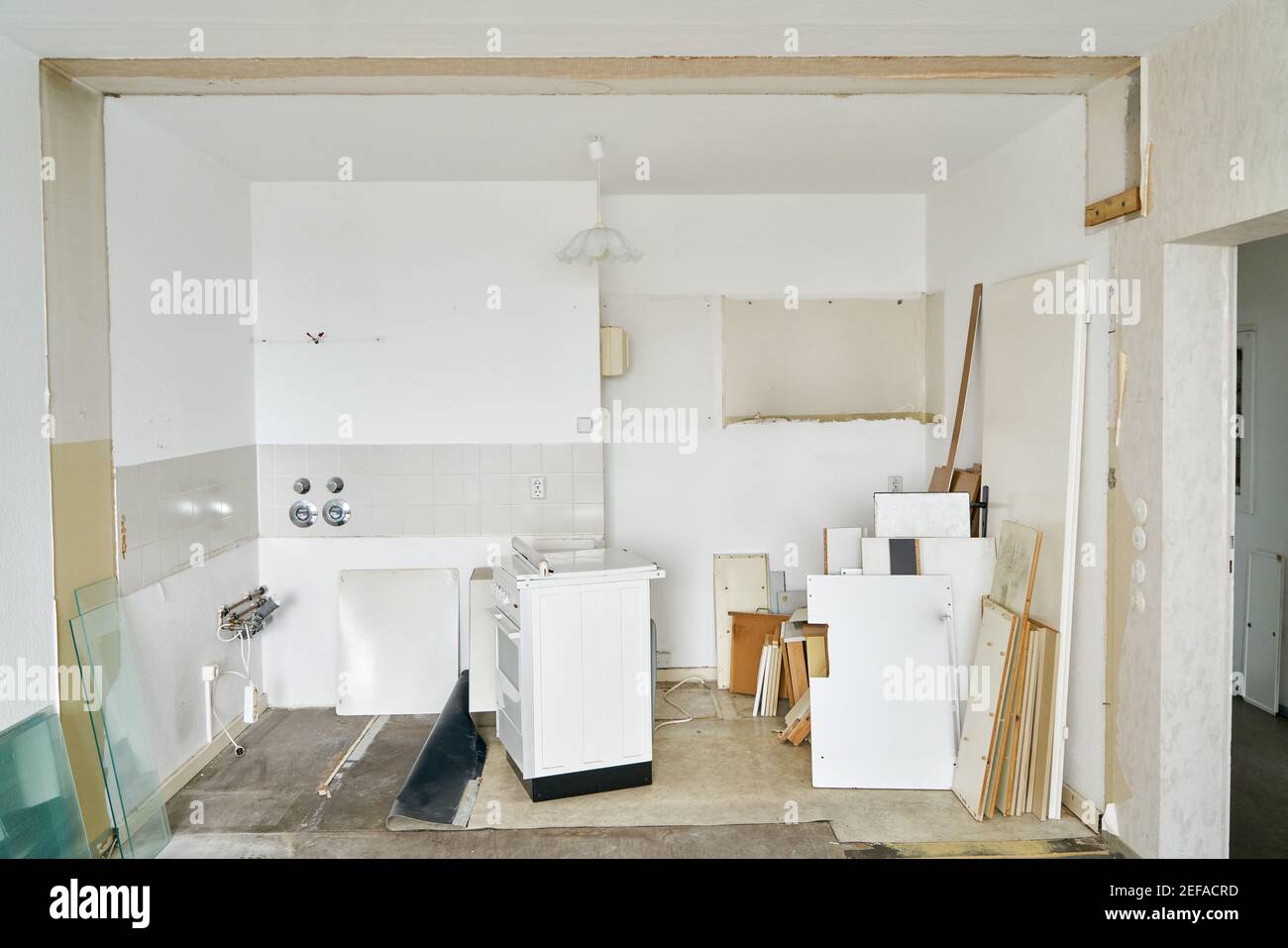 Renovation and repair of kitchen in condominium with a lot of bulky ...