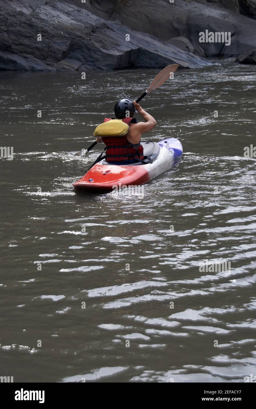 People leisurely kayaking in river hi-res stock photography and images ...