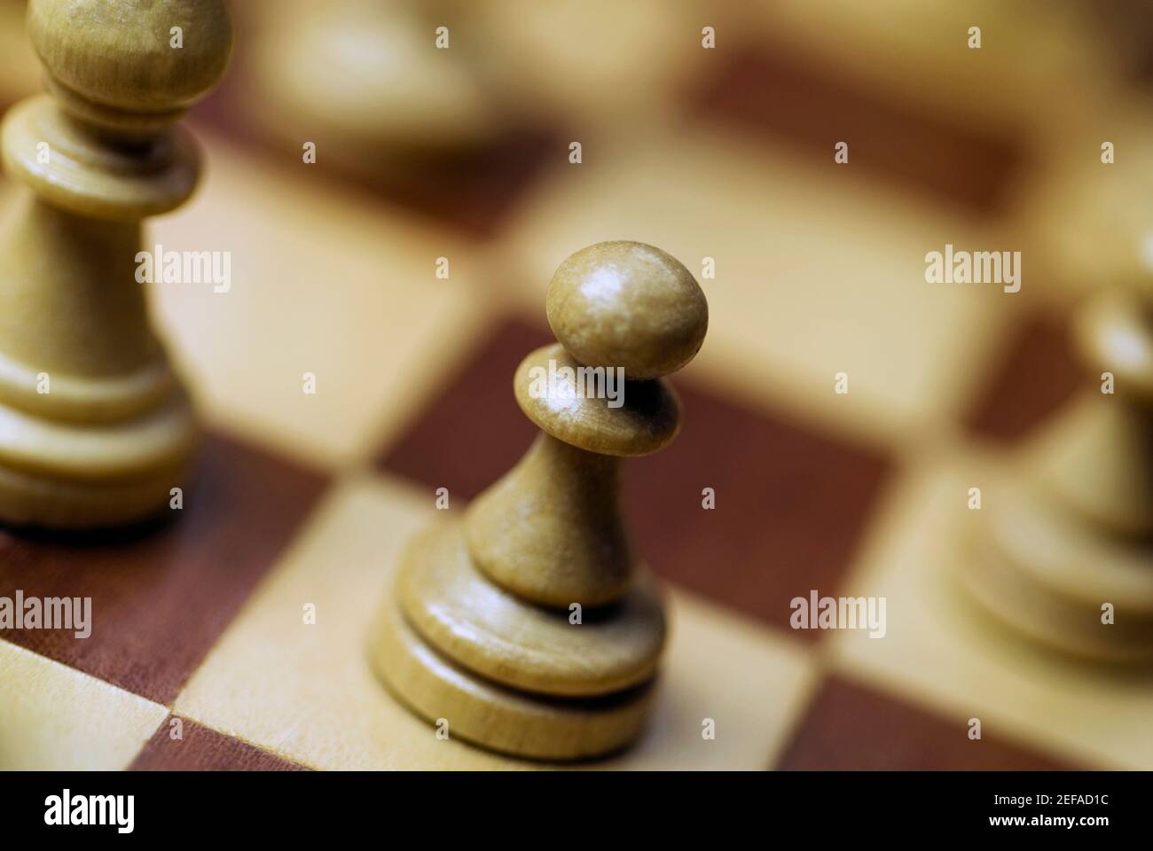 Close-up of chess pieces on a chess board Stock Photo - Alamy