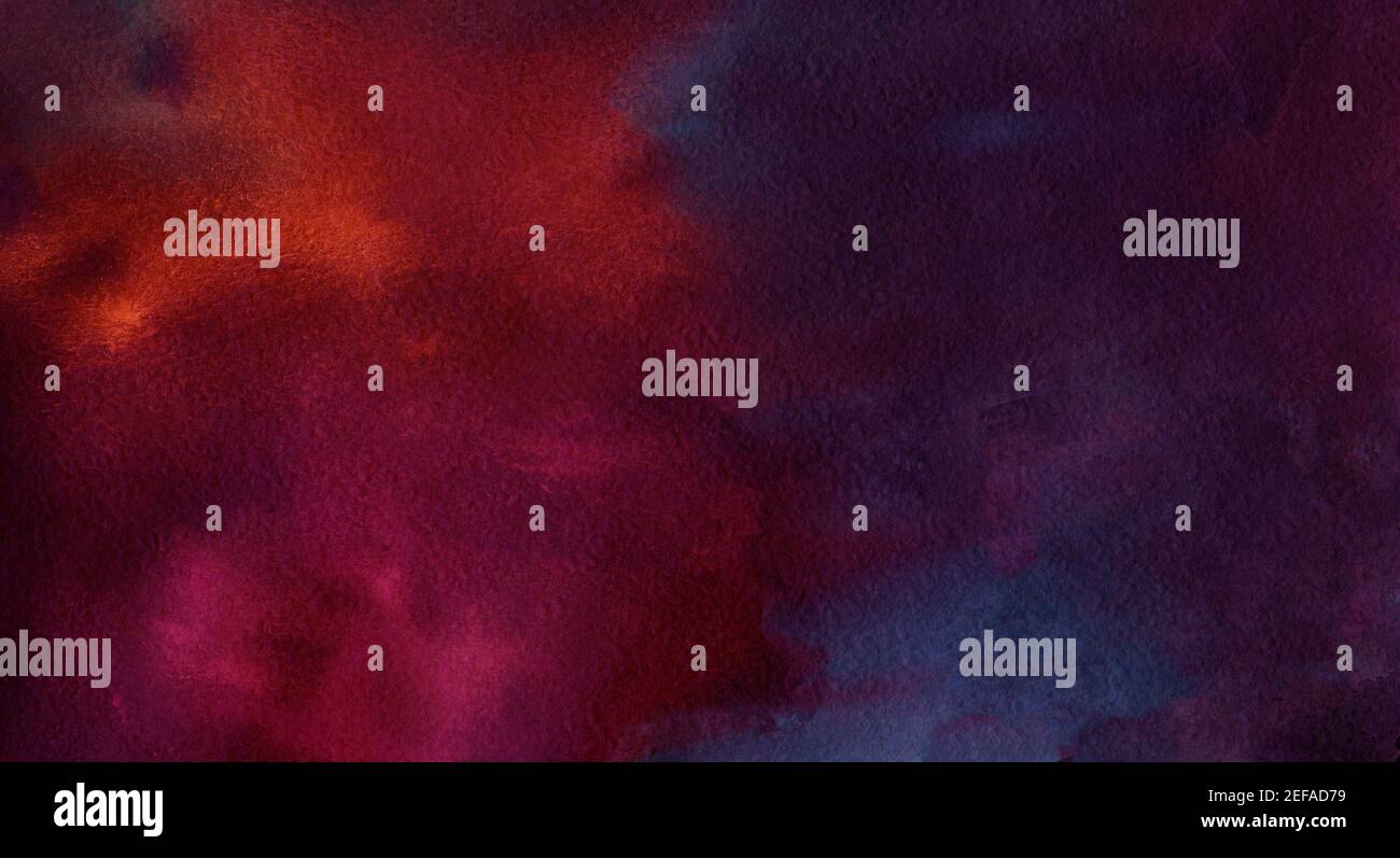 Abstract watercolor background, hand painted texture, red, blue, purple ...