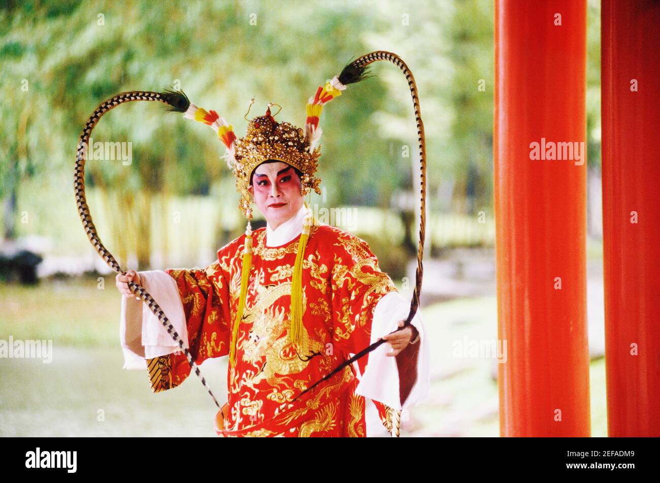 Male Chinese opera performer performing, Singapore Stock Photo - Alamy