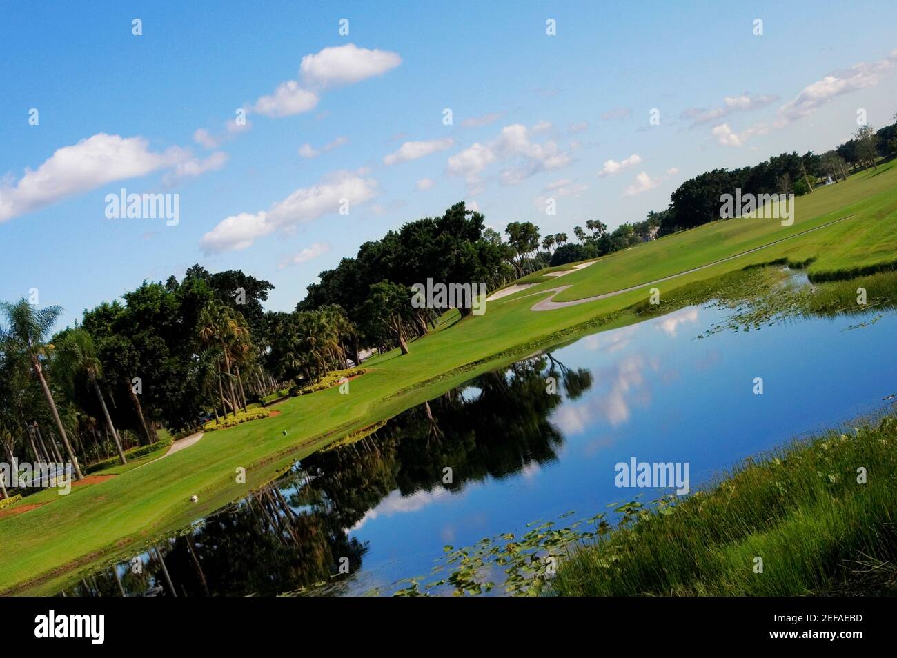 Golf field in the pond hi-res stock photography and images - Alamy