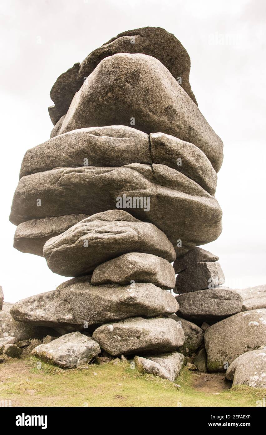 Hurlers and Cheesewring, Bodmin Moor, Cornwall Stock Photo - Alamy