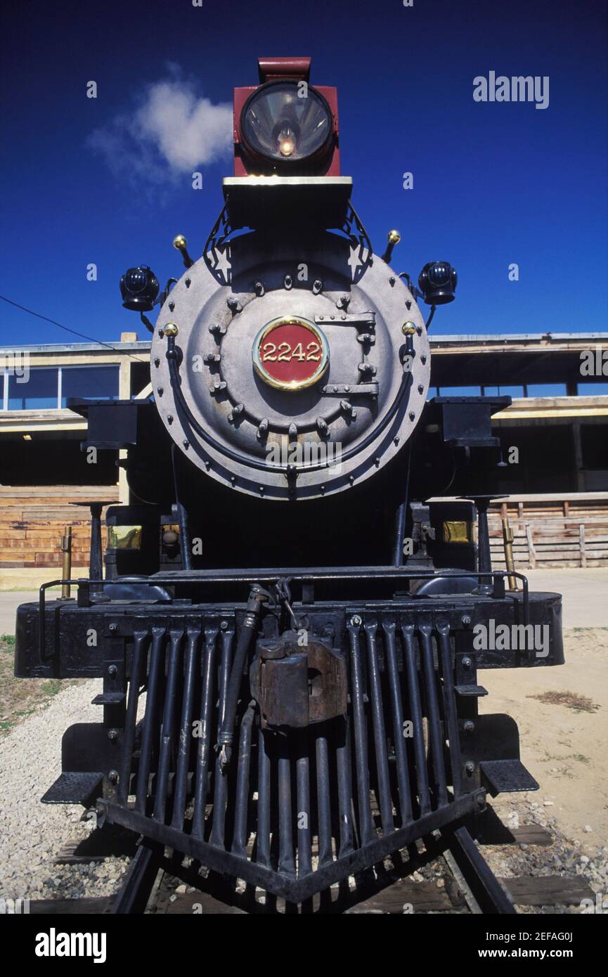 Close-up of a steam train engine, Texas, USA Stock Photo - Alamy