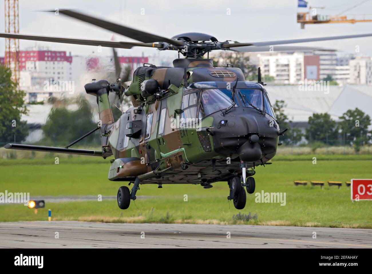 French Army NH90 Caiman helicopter at the Paris Air Show. France - June 20, 2019 Stock Photo - Alamy