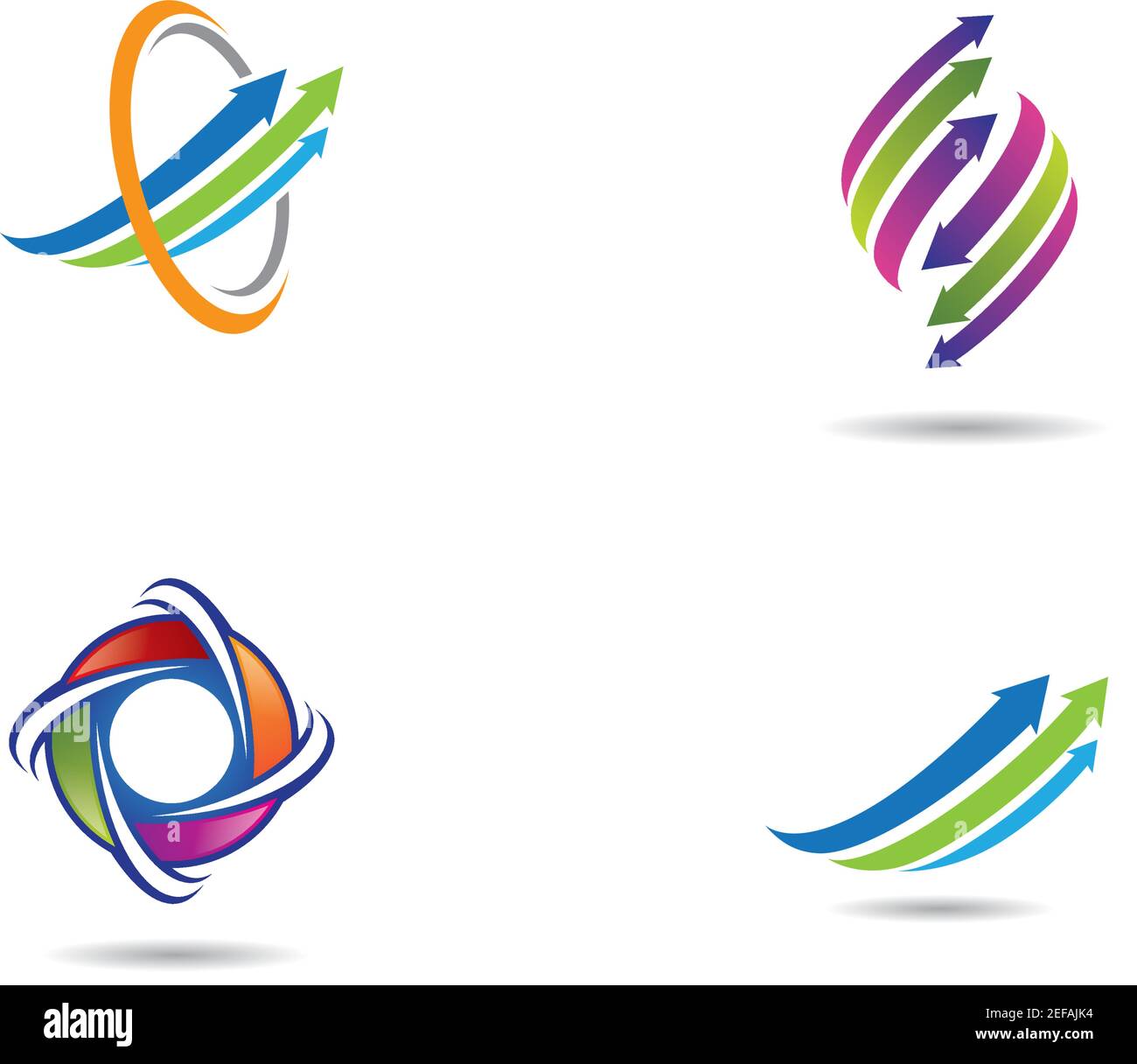 Arrow logo template vector icon illustration design Stock Vector Image ...