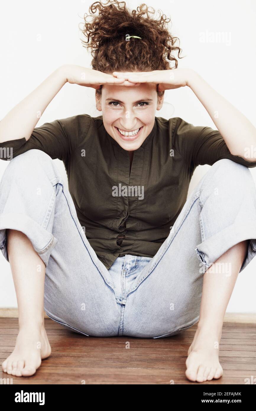 Curly forehead hair hi-res stock photography and images - Alamy