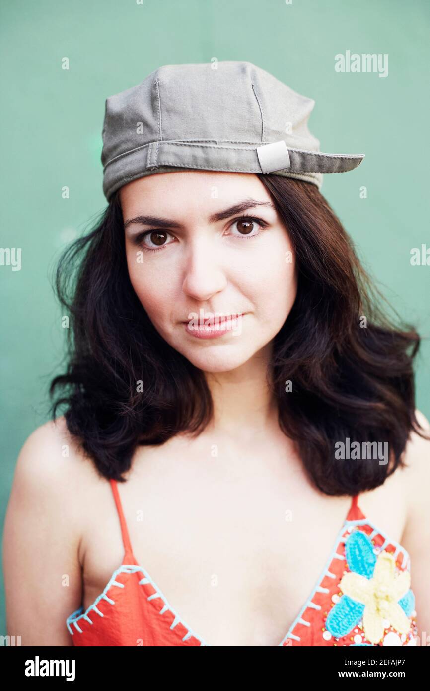 Hispanic woman wearing cap hi-res stock photography and images - Alamy