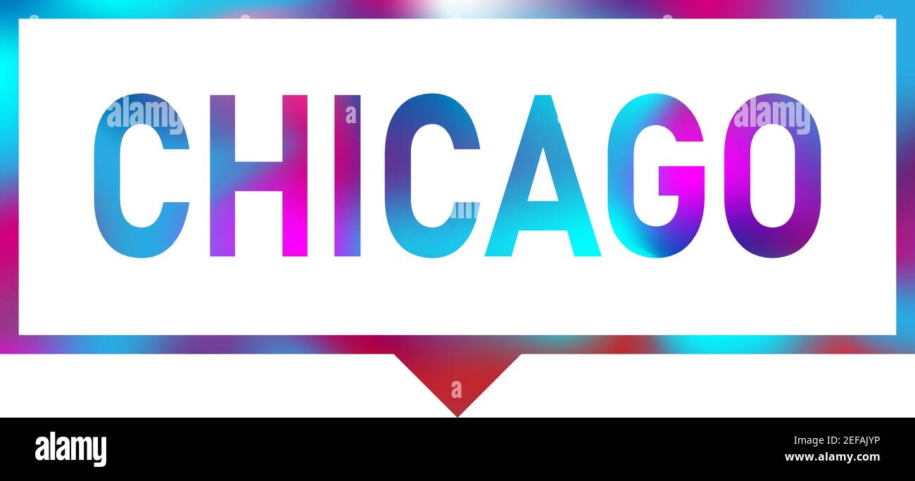 Chicago vintage skyline illustration hi-res stock photography and ...