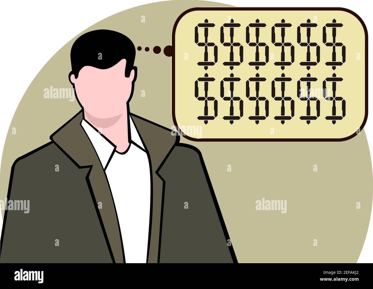 Man thinking about money Stock Photo - Alamy