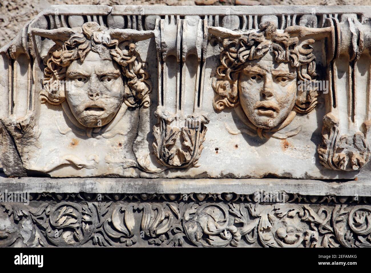 Lydia culture and sculpture in Turkey. Art on the Stone Stock Photo - Alamy