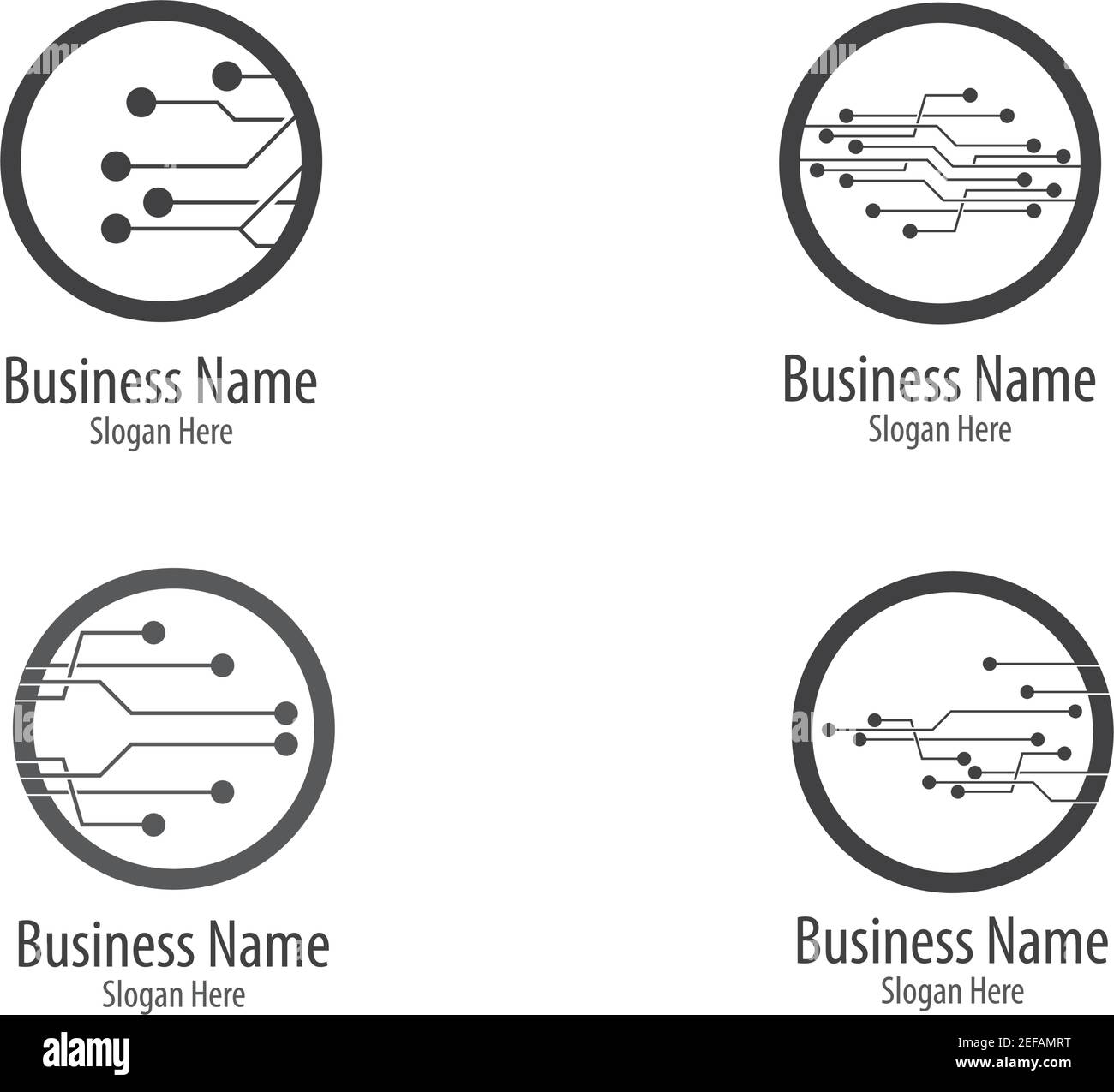 Micro chip circle Stock Vector Images - Alamy
