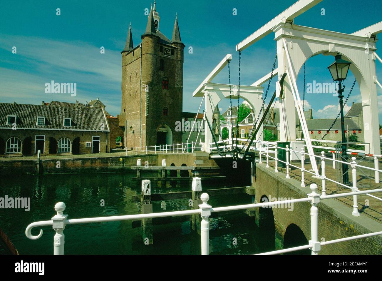Drawbridge in a city, Zierikzee, Netherlands Stock Photo - Alamy