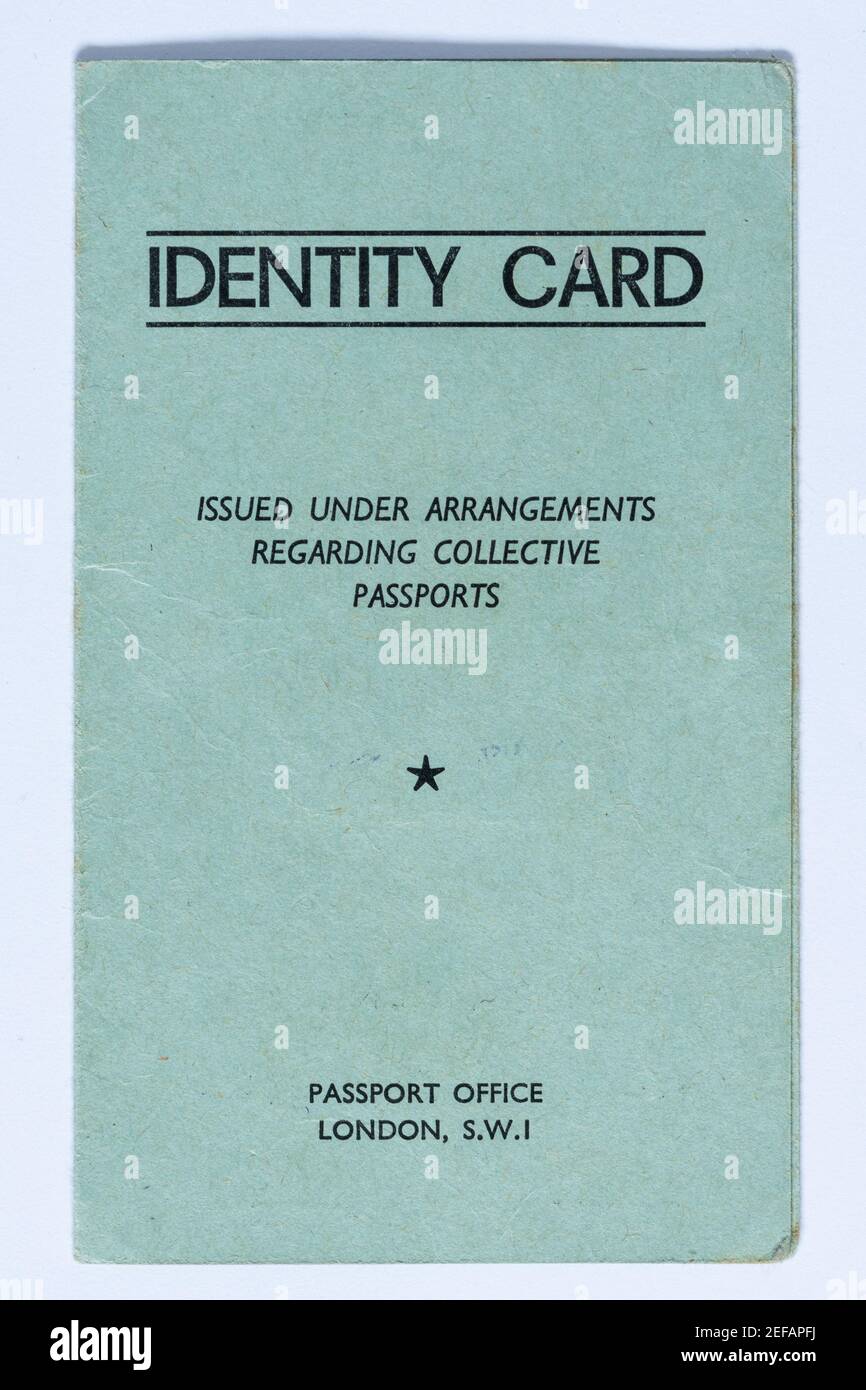 Identity Card issued under arrangements regarding collective passports ...