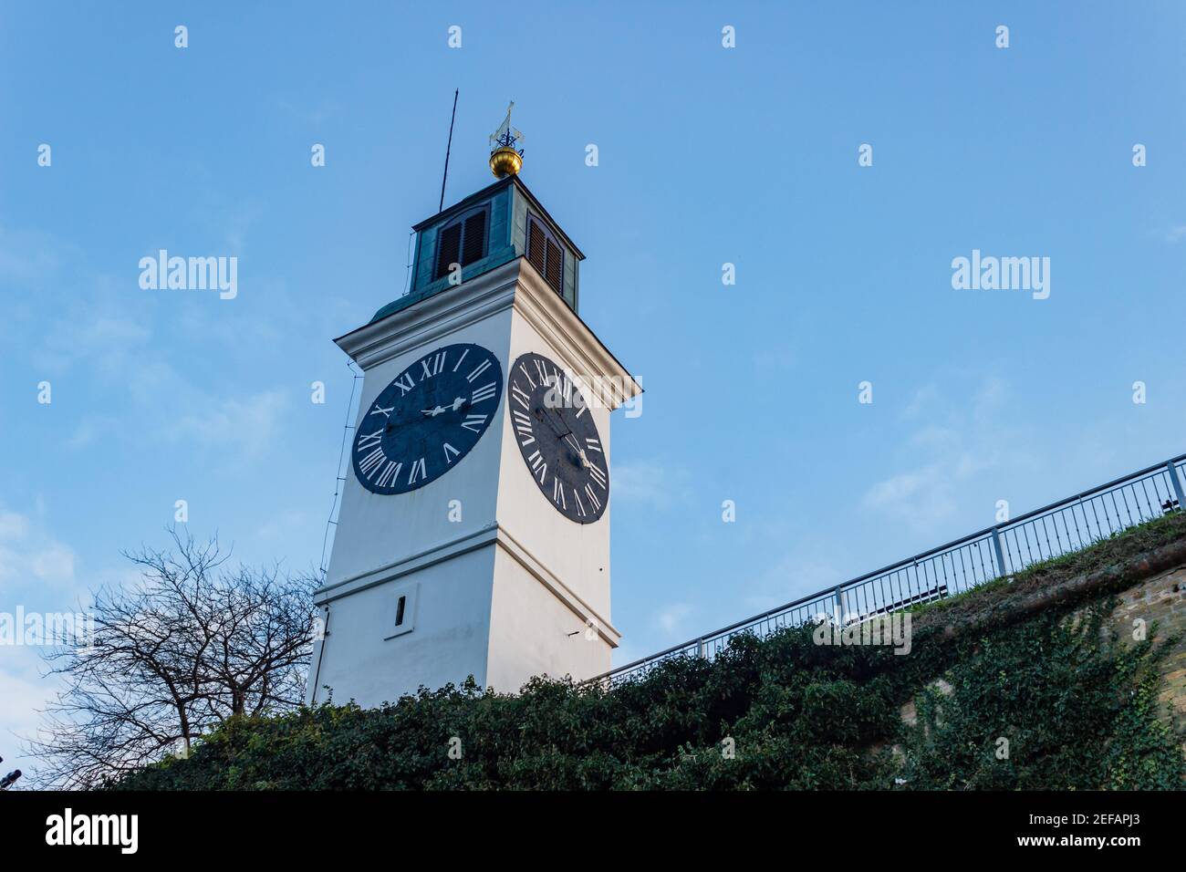Novi Sad historical tower, a symbol of the second largest city of ...