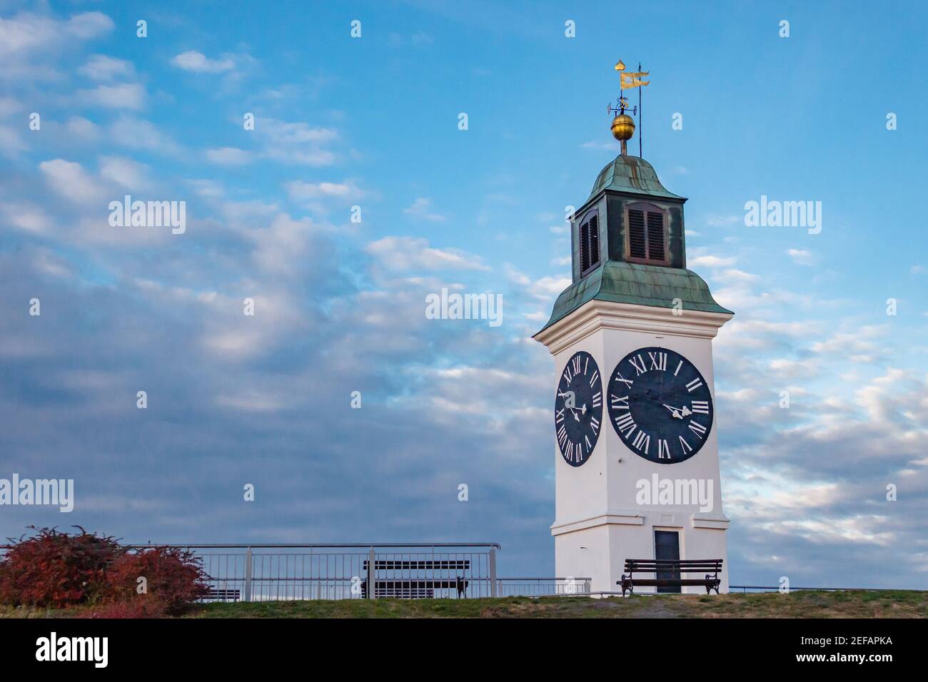 Novi Sad historical tower, a symbol of the second largest city of ...