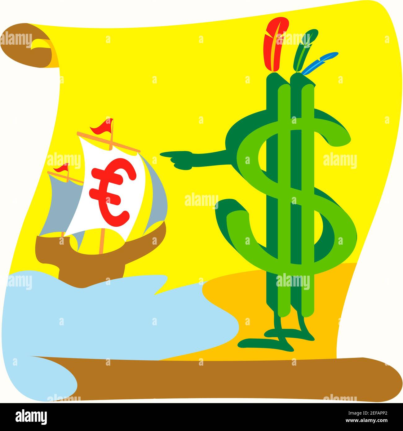 Euro currency symbol illustration hi-res stock photography and images ...