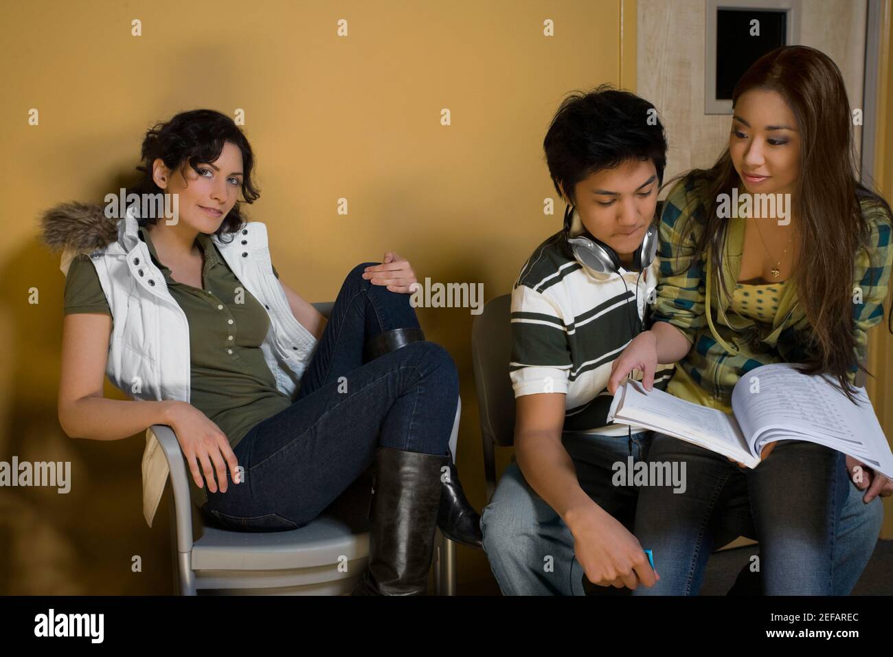 Beside book female hi-res stock photography and images - Alamy