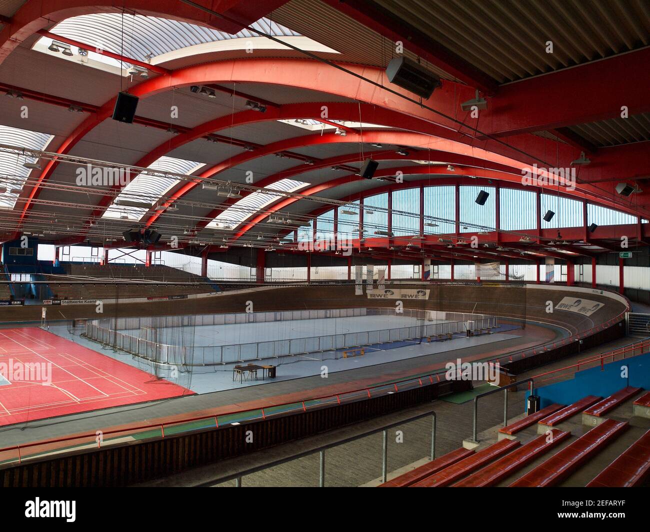 Cycling hall or arena for sport events in Buettgen in Germany Stock ...