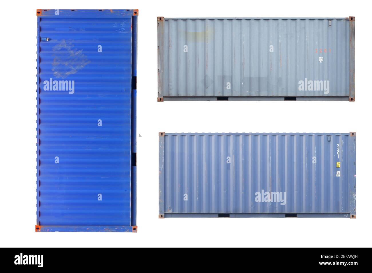 container Cut white background For easy use Stock Photo - Alamy