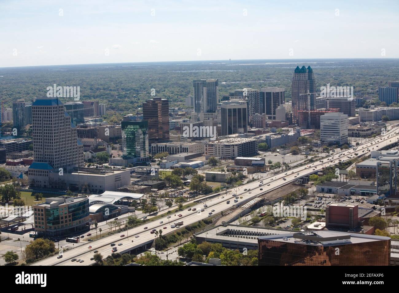 Aerial view of a city, Orlando, Florida, USA Stock Photo - Alamy