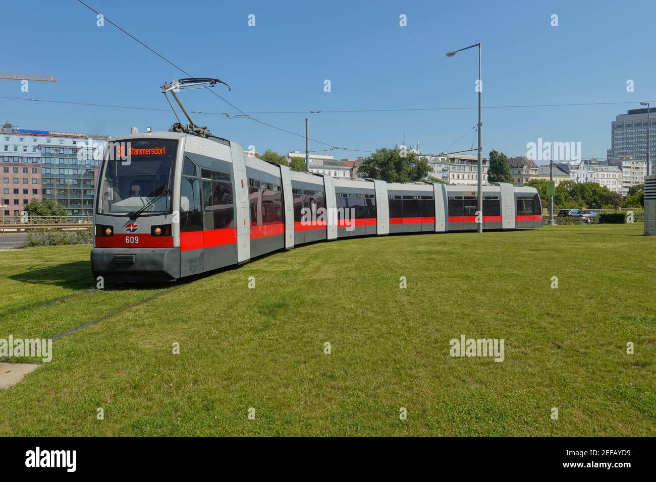 Wien, Straßenbahnlinie 31, Station Schottenring Stock Photo - Alamy