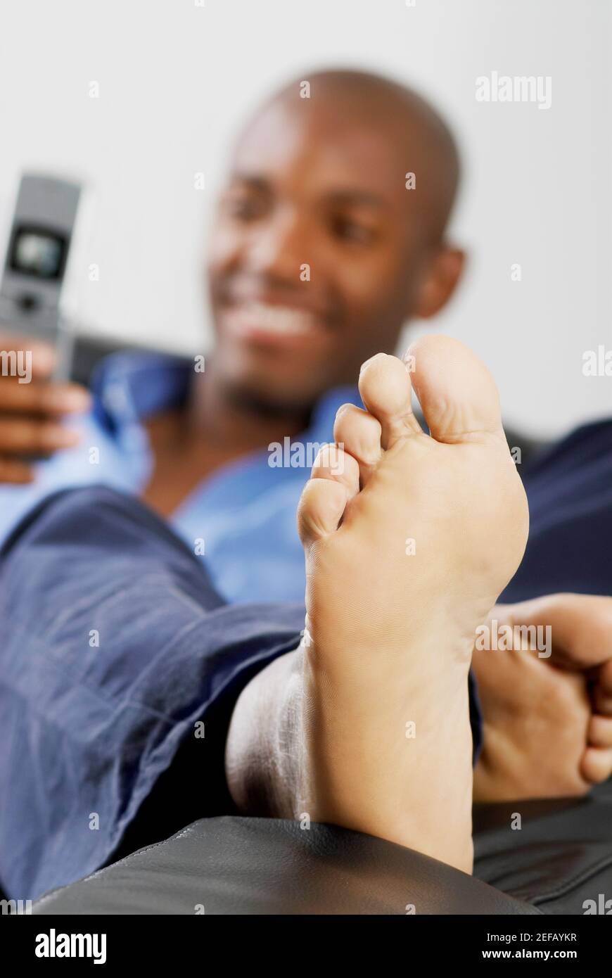 Male foot barefoot sole hi-res stock photography and images - Alamy